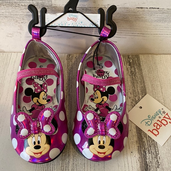 Disney | Shoes | Disney Baby Minnie Mouse Baby Shoes Size 5 New | Poshmark
